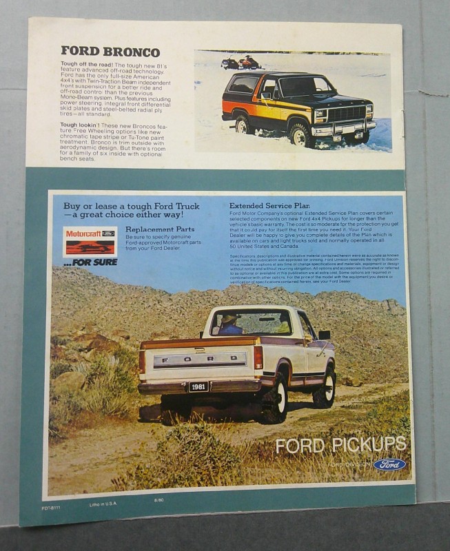 1981 Ford 4-Wheeler Sales Catalog | Merrick Auto Museum
