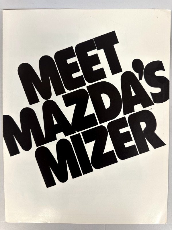 Mazda Mizer, Sales Catalog | Merrick Auto Museum