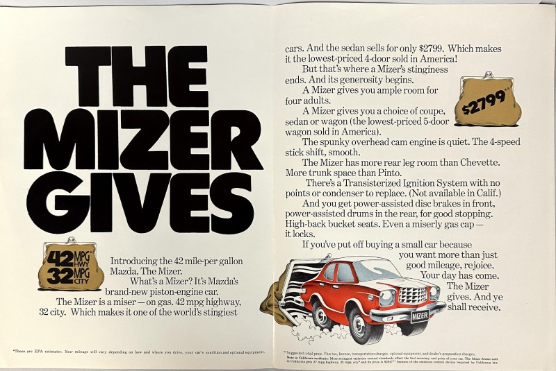 Mazda Mizer, Sales Catalog | Merrick Auto Museum
