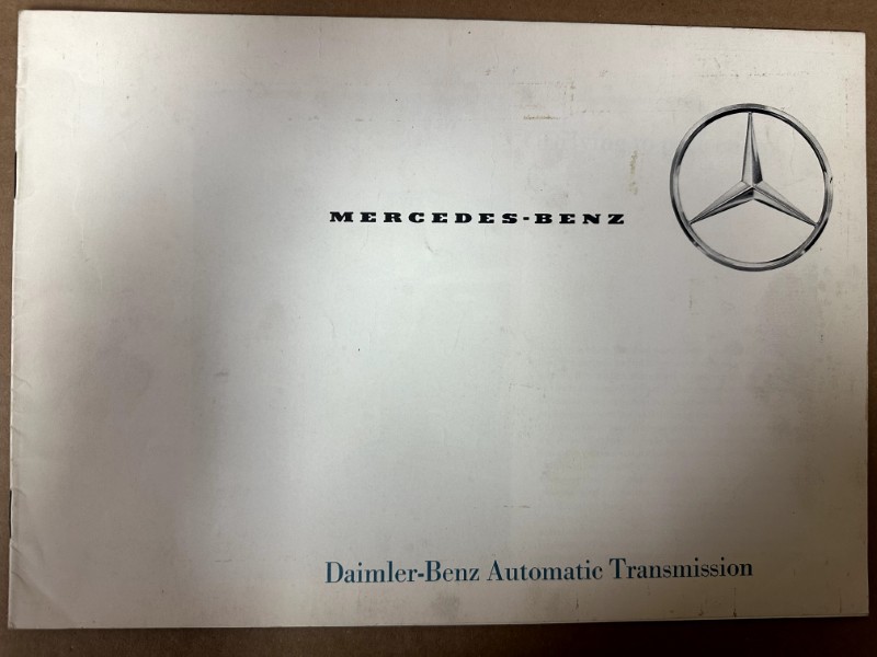 Mercedes Benz Daimler-Benz Automatic Transmission, Sales Catalog ...