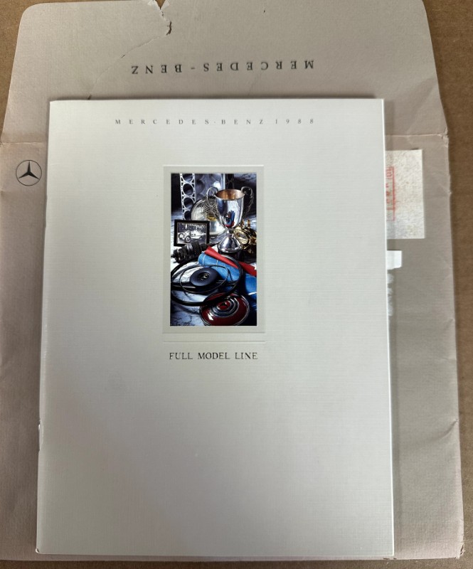 1988 Mercedes Benz Full Line, Sales Catalog | Merrick Auto Museum