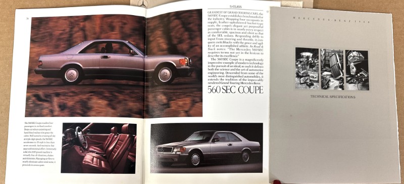1988 Mercedes Benz Full Line, Sales Catalog | Merrick Auto Museum