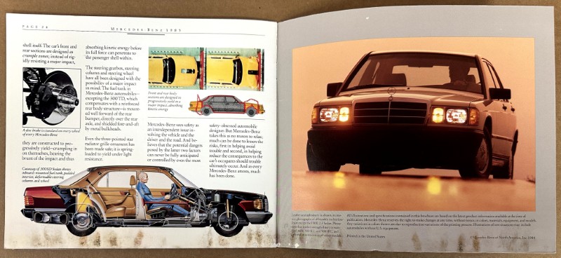 1985 Mercedes Benz Collection, Sales Catalog | Merrick Auto Museum