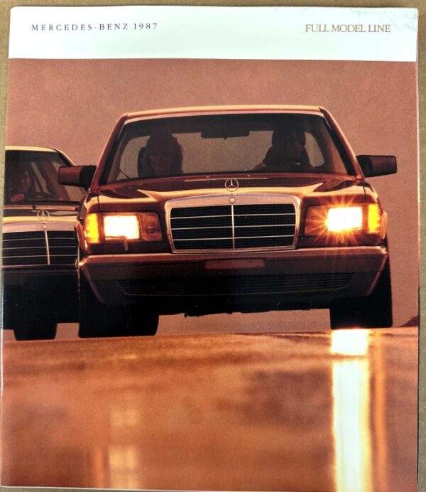 1987 Mercedes Benz Collection, Sales Catalog | Merrick Auto Museum
