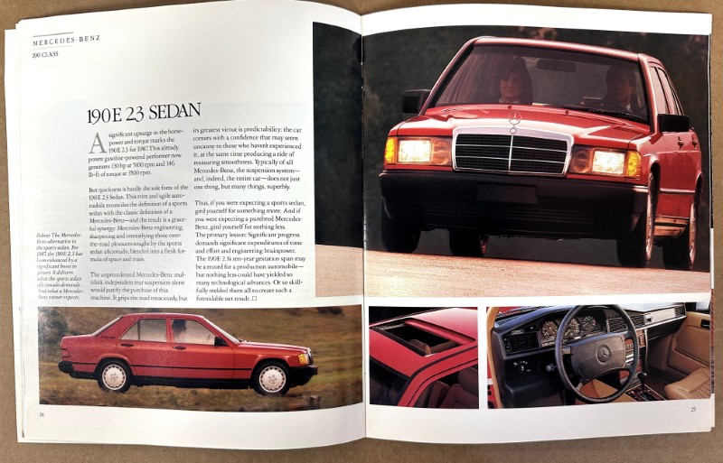 1987 Mercedes Benz Collection, Sales Catalog | Merrick Auto Museum