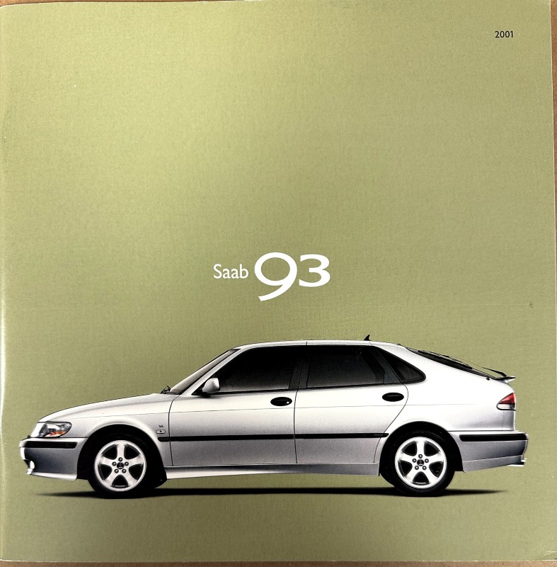 2001 Saab 93, Sales Catalog | Merrick Auto Museum