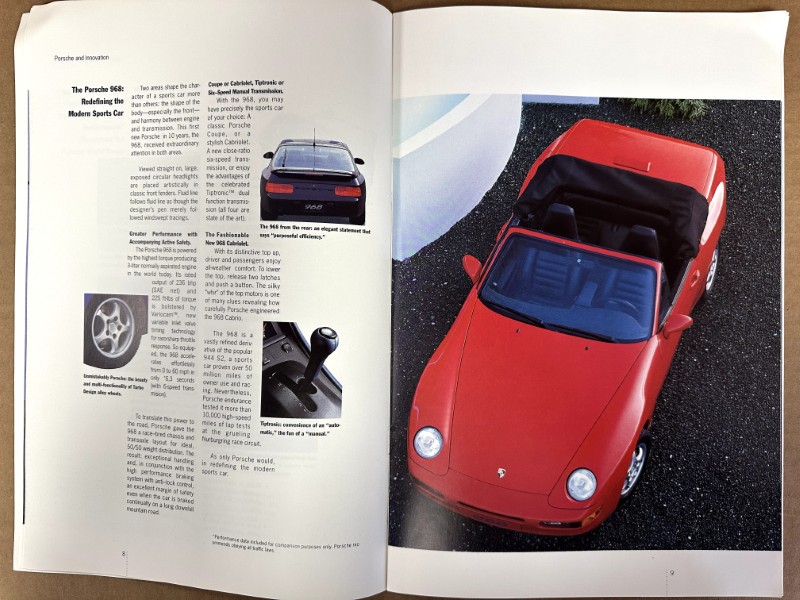1993 Porsche, Sales Catalog | Merrick Auto Museum