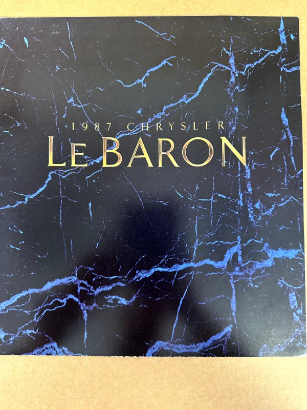 1987 Chrysler Le Baron, Sales Catalog | Merrick Auto Museum