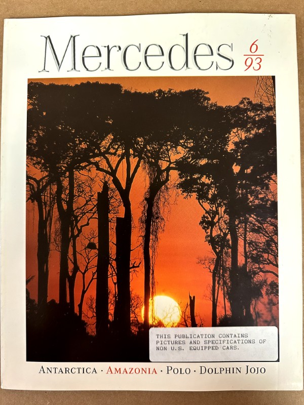 1993 Mercedes Benz Magazine | Merrick Auto Museum